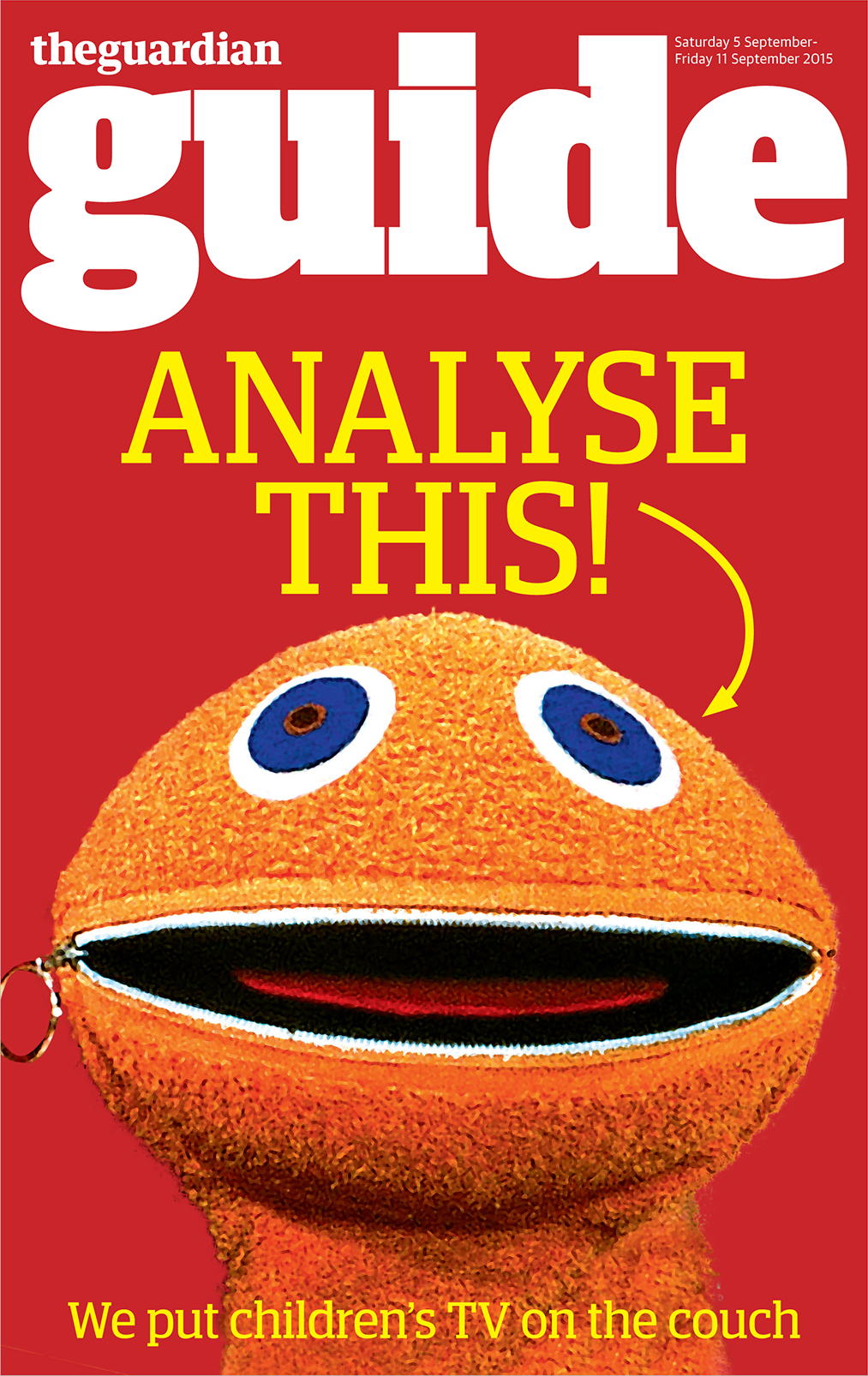 Guardian Guide cover : Kids’ TV, analysed | Christophe Gowans